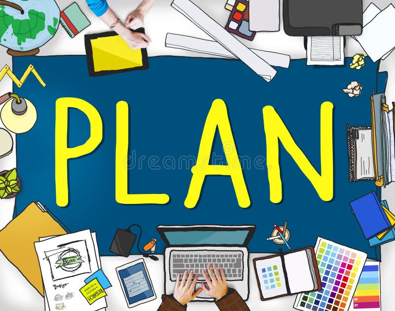 Plan Planning Ideas Mission Process Concept Stock Illustration ...