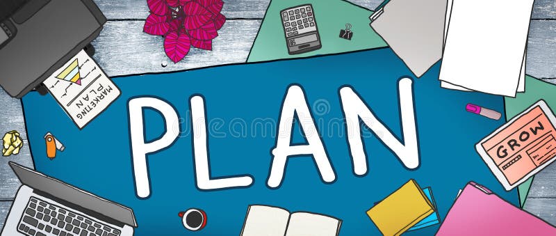 Plan Planning Ideas Mission Process Concept Stock Illustration ...