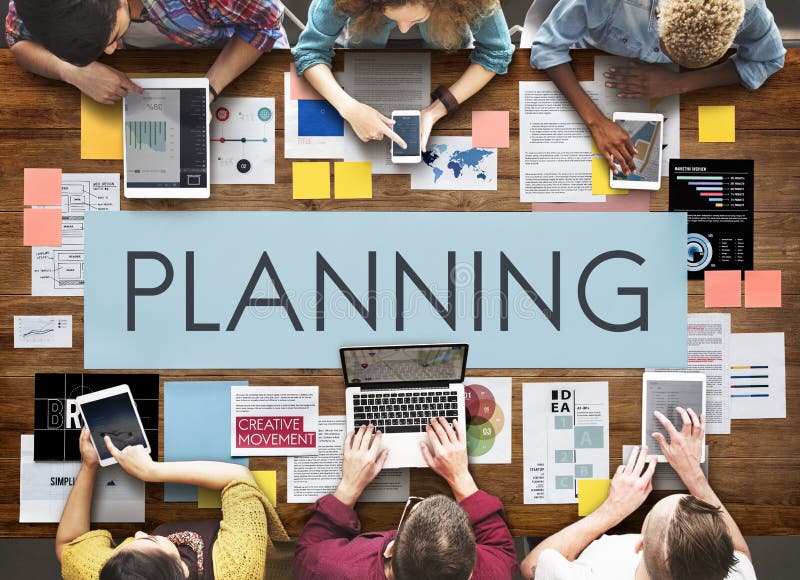 Plan Planning Operations Solution Vision Strategy Concept Stock Image ...