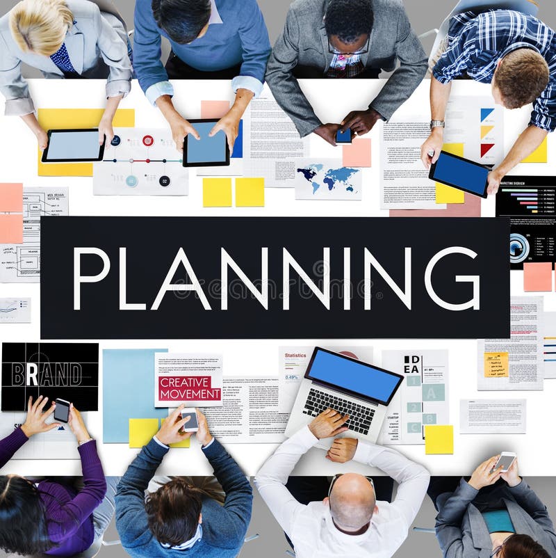Plan Planning Operations Solution Vision Strategy Concept Stock Image ...