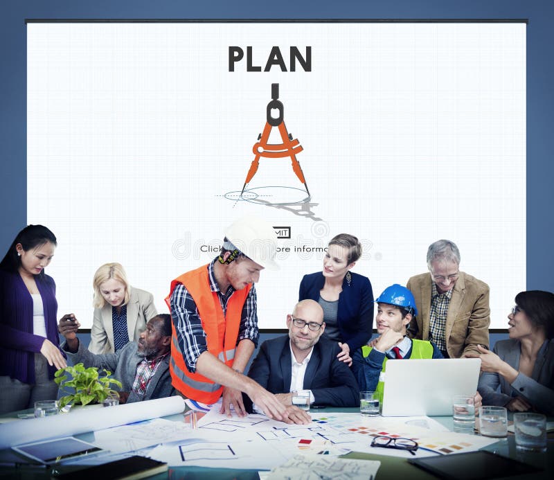 Plan Planning Process Mission Concept Stock Photo - Image of conference ...