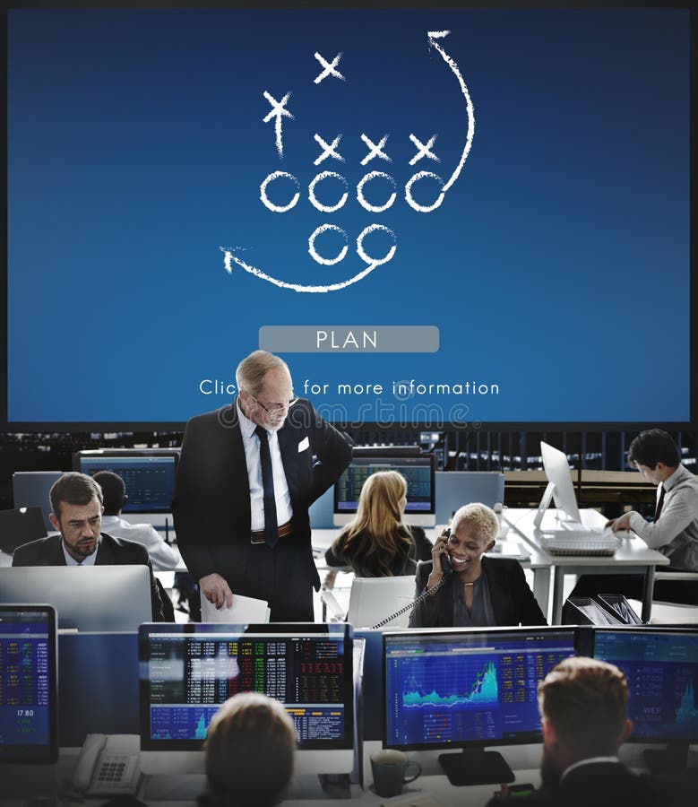 Plan Planning Process Solution Vision Guide Concept Stock Image - Image ...