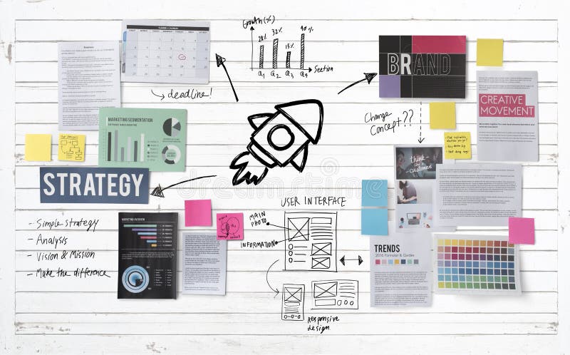 Plan Planning Strategy Business Ideas Concept Stock Illustration ...