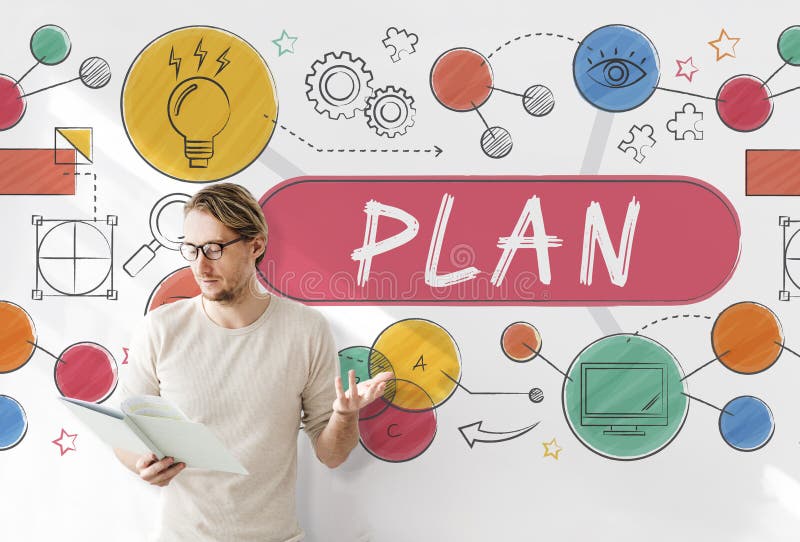 Plan Planning Vision Strategy Tactics Process Concept Stock Image ...