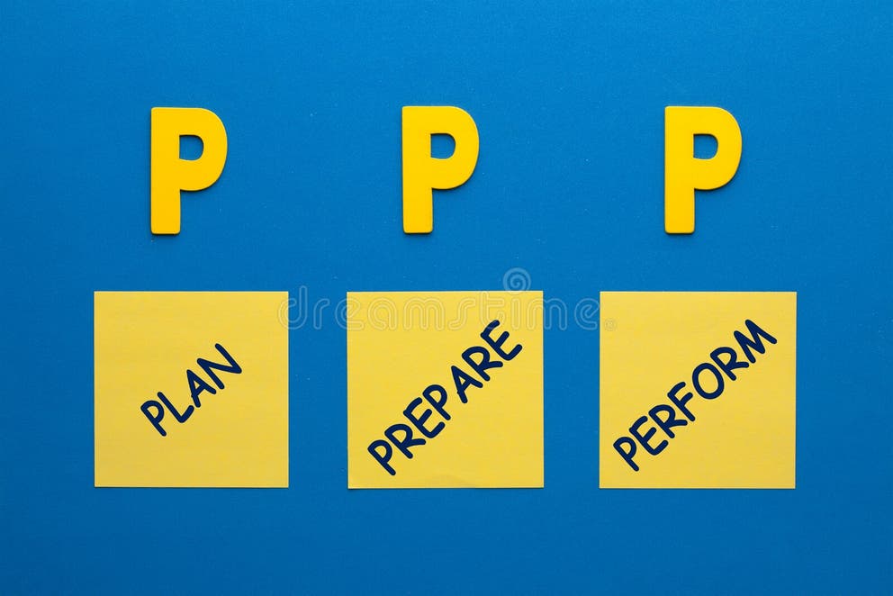 Plan Prepare Perform PPP stock photo. Image of expertise - 235381566