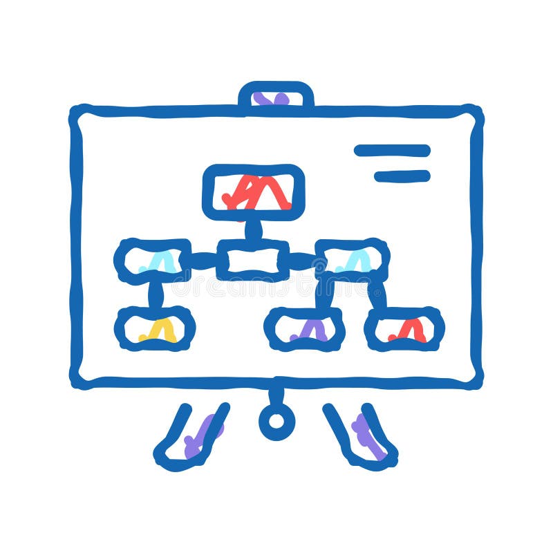 Plan Presentation Color Icon Vector Color Illustration Stock ...