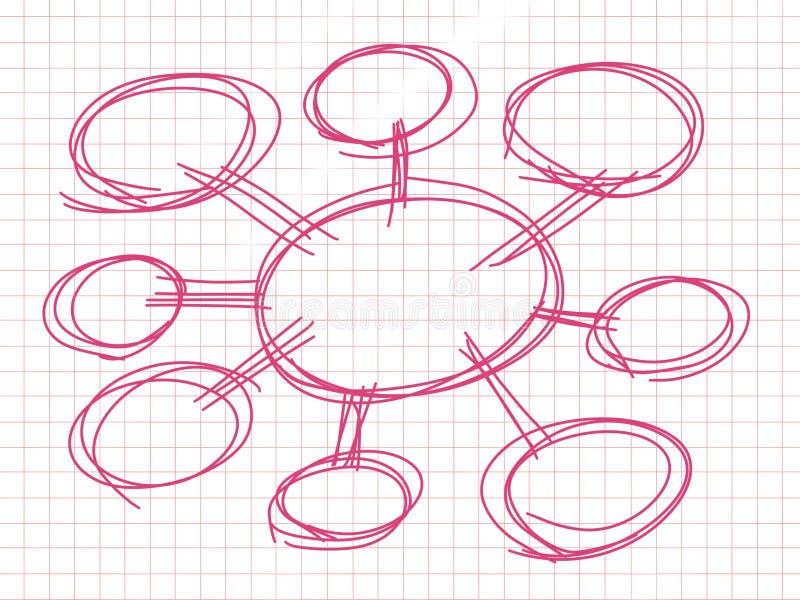 Mind Mapping Presentation of Connection. Stock Illustration ...