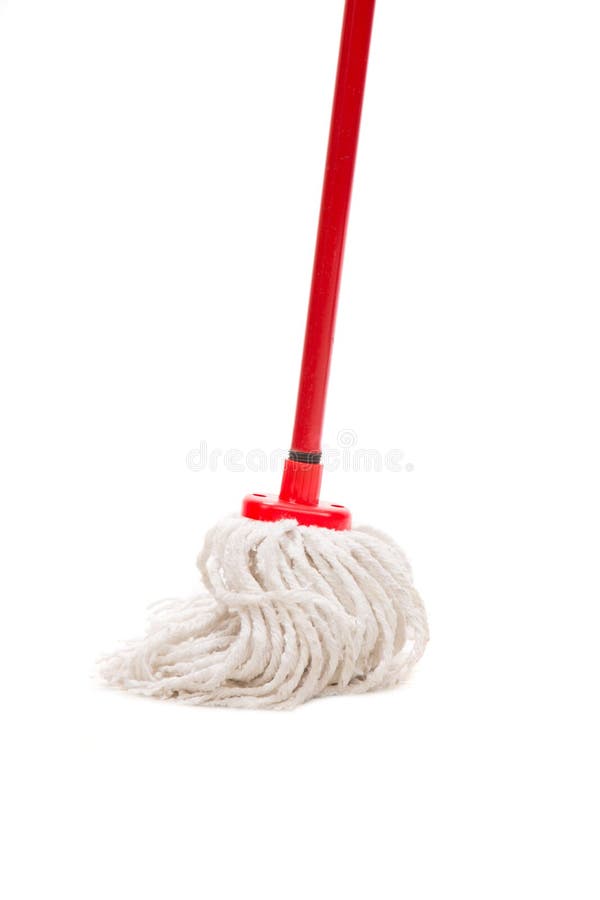 Balai Rouge Pour Le Nettoyage. Photo stock - Image du rouge, manuel ...