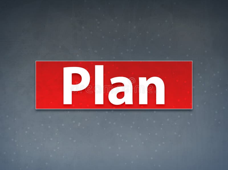 Plan Red Banner Abstract Background Stock Illustration - Illustration ...