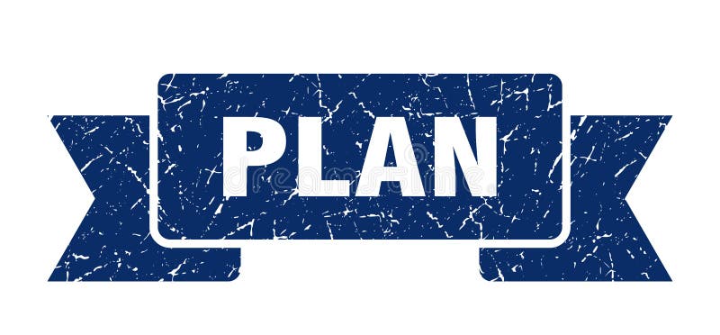 Plan ribbon. stock vector. Illustration of white, insignia - 153466104