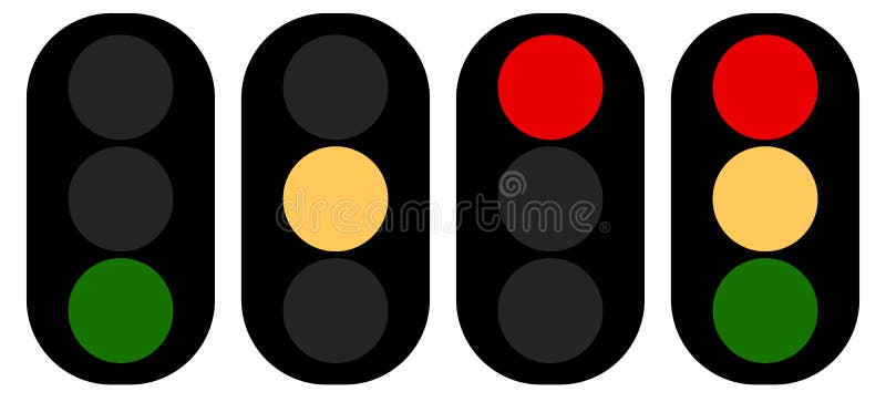 Plan Semafor, Trafikljussymboler, Symboler Trans. Tr Vektor ...