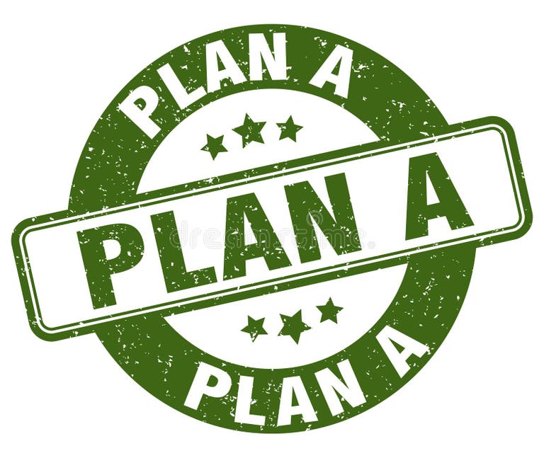 Plan a Stamp. Plan a Label. Round Grunge Sign Stock Vector ...