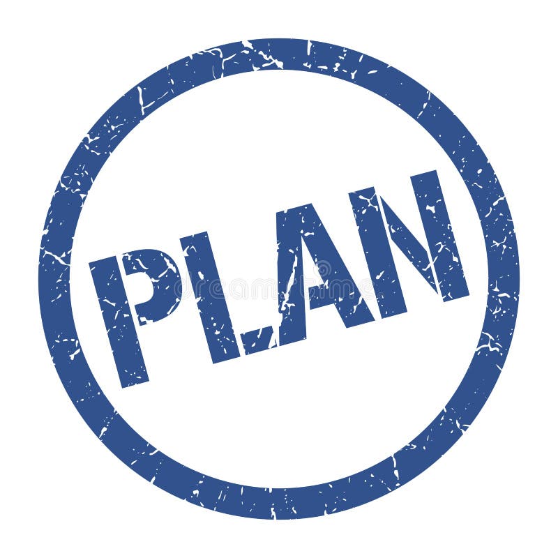 Plan stamp stock vector. Illustration of sticker, rubber - 136960996