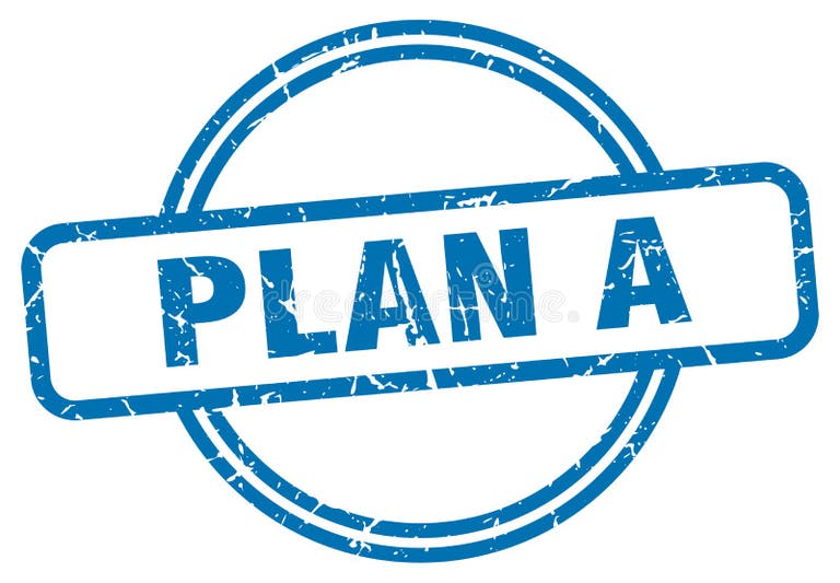 Plan a Stamp. Plan a Round Grunge Sign Stock Vector - Illustration of ...