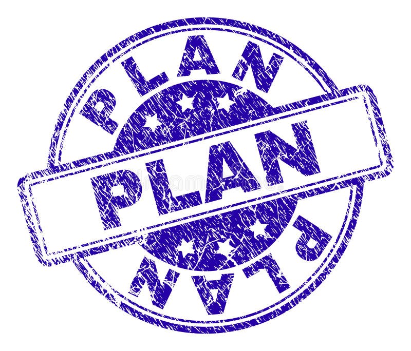 Grunge Textured PLAN Stamp Seal Stock Vector - Illustration of ...