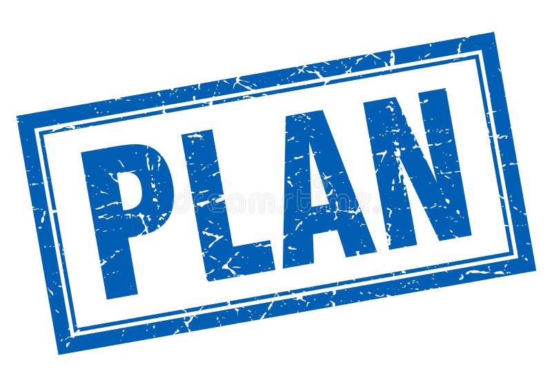 Plan stamp stock vector. Illustration of scratched, banner - 125010088