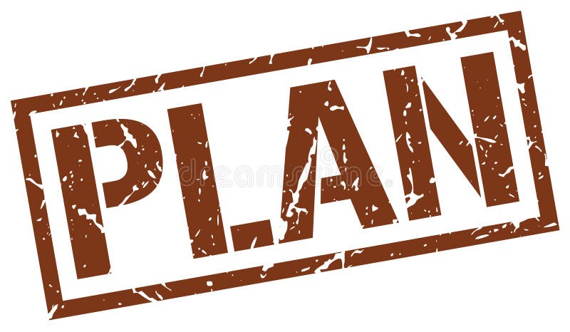 Plan stamp stock vector. Illustration of label, sign - 122092914