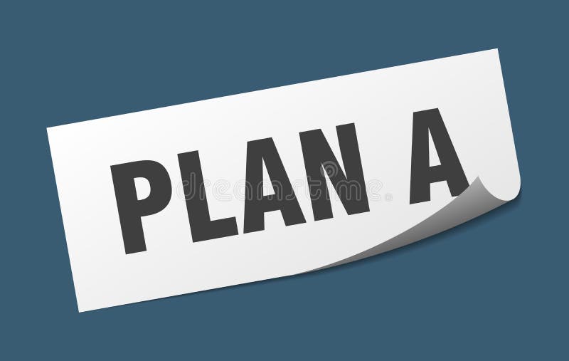 Plan sticker. stock vector. Illustration of vector, flyer - 153555962