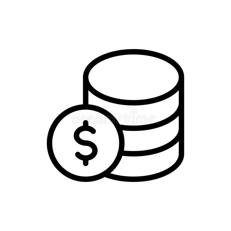 Plan symbol för pengar vektor illustrationer. Illustration av element ...