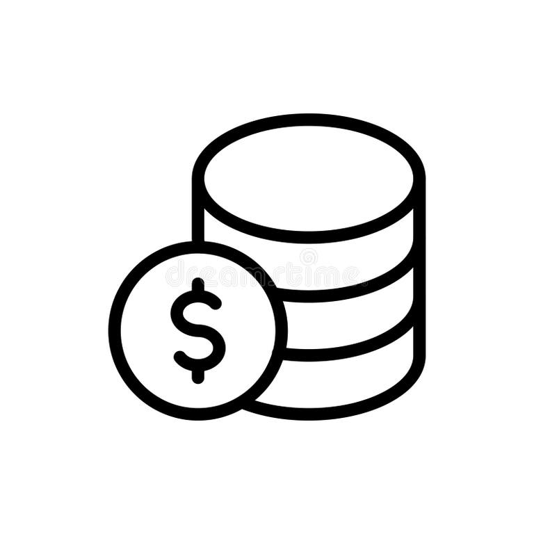 Plan symbol för pengar vektor illustrationer. Illustration av element ...