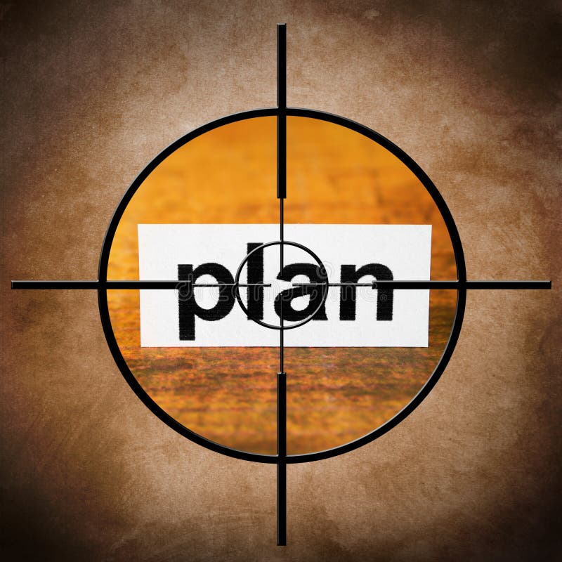 Plan target concept stock photo. Image of advertisement - 175654364