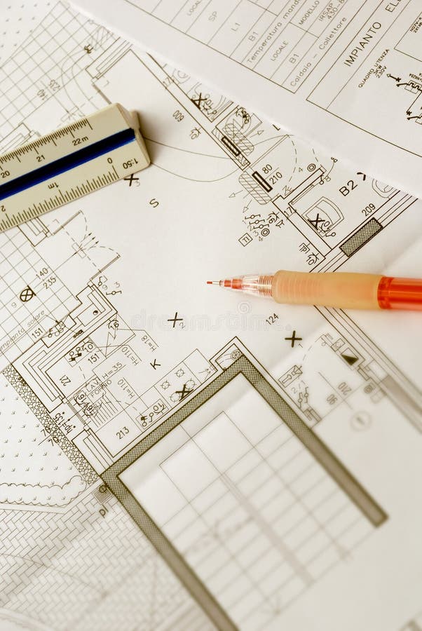 Plan technique 3 image stock. Image du modèle, industrie - 11296137