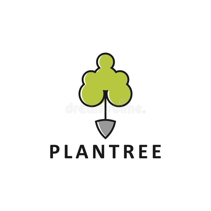 Plan tree logo template stock illustration. Illustration of estate ...
