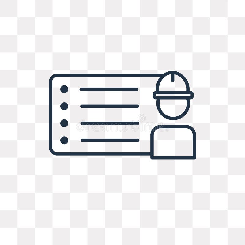 Plan Vector Icon Isolated on Transparent Background, Linear Plan Stock ...