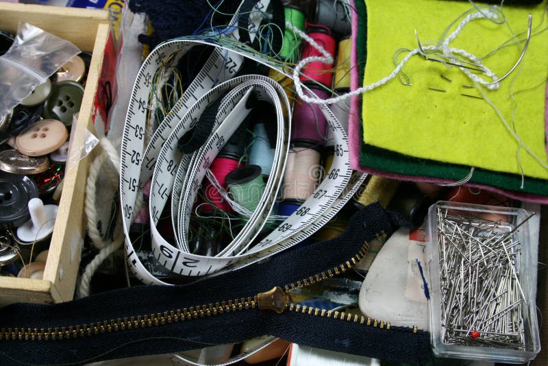 Inside a sewing box stock photo. Image of hobby, plan - 118195580