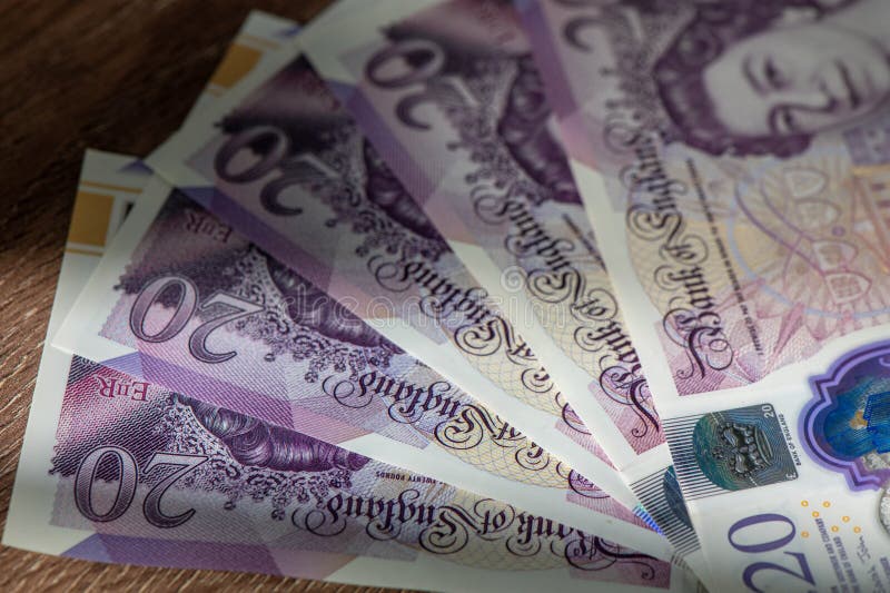 British Currency - Close Up of the New 2016 Polymer Five Pound Note ...