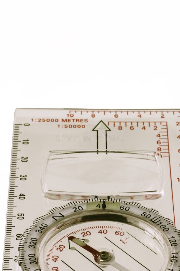 Plastic magnetic compass stock image. Image of adventure - 121001619