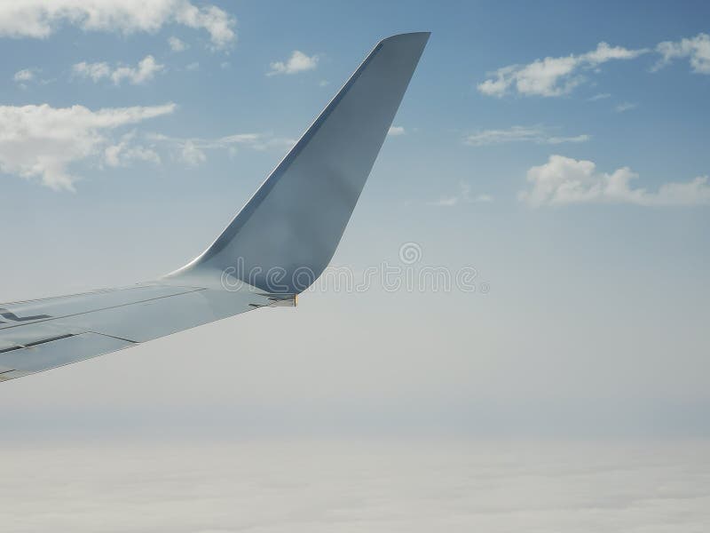 Plane Wing stock image. Image of plan, wing, shot, clouds - 125376369
