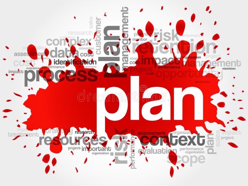 PLAN word cloud stock illustration. Illustration of concept - 201796944