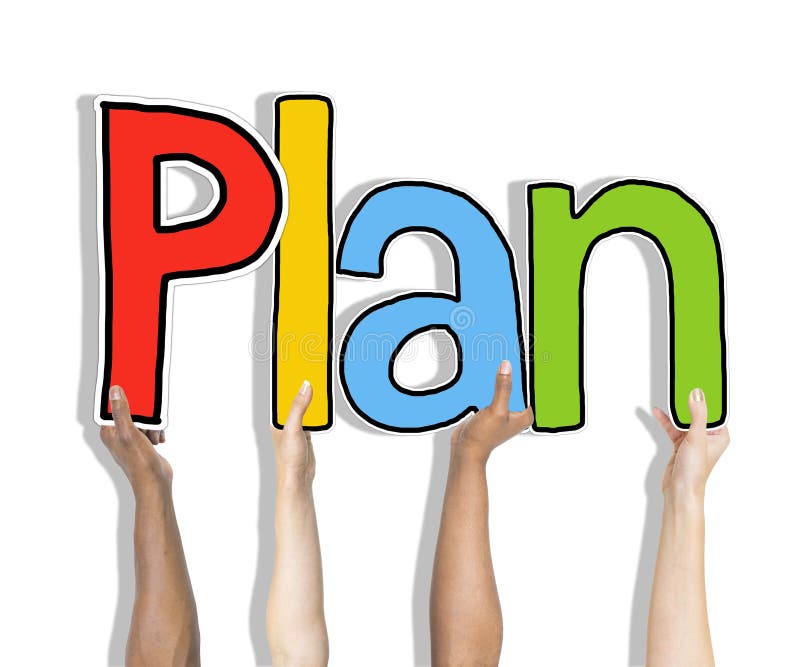 Plan Word Concepts Isolated on Background Stock Image - Image of ...