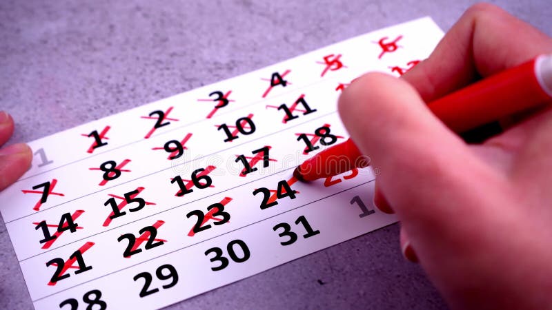 Plan a Work Week. Circle and Strike through Calendar Dates. Write with ...