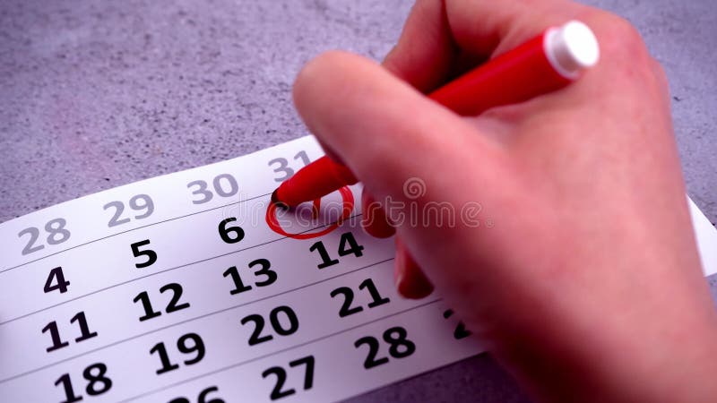 Plan a Work Week. Circle and Strike through Calendar Dates. Write with ...