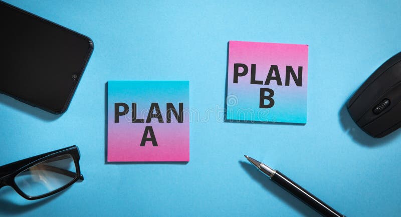 Plan a Y Plan B En Notas Adhesivas. Concepto De Negocio Imagen de archivo - Imagen de soluciones ...