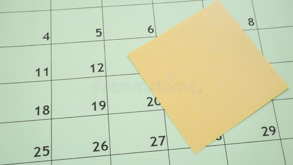 Plan Your Week .a Blank Sheet and a Calendar with a List Stock Image ...
