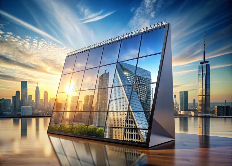 Plan Your Year with Style 2024 Modern Architecture Desktop Calendar ...