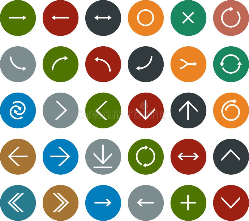 Rund pil 3d vektor illustrationer. Illustration av perspektiv - 13835406