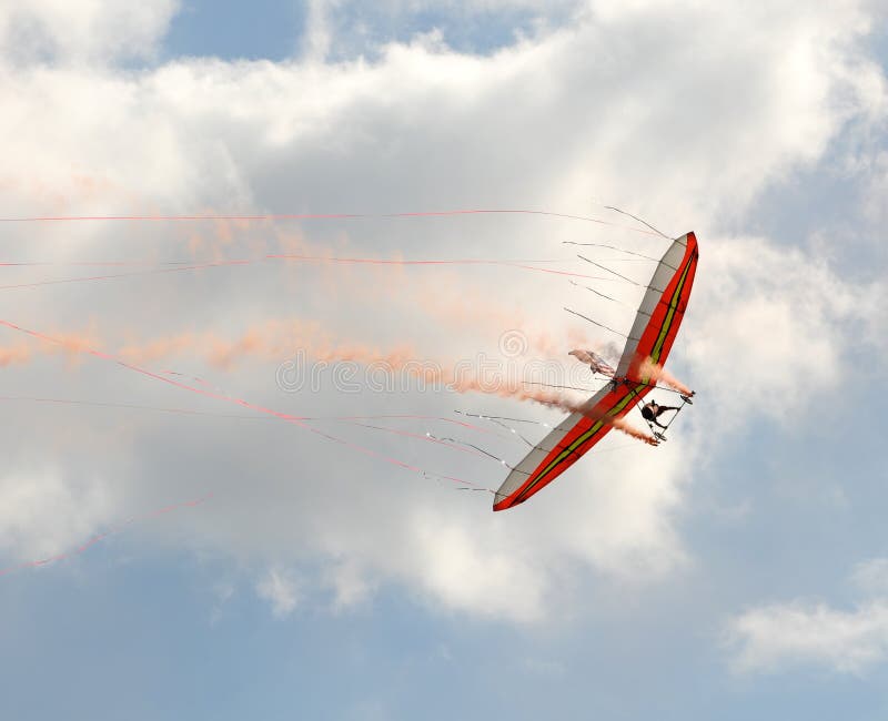 Planador Transportado Por Via Aérea Foto de Stock - Imagem de meados ...