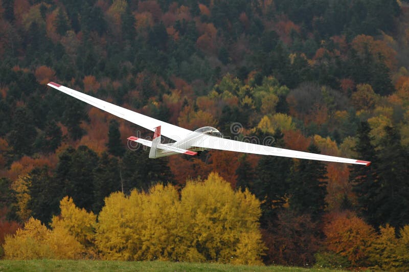 Planador no vôo. foto de stock. Imagem de piloto, térmico - 3458662