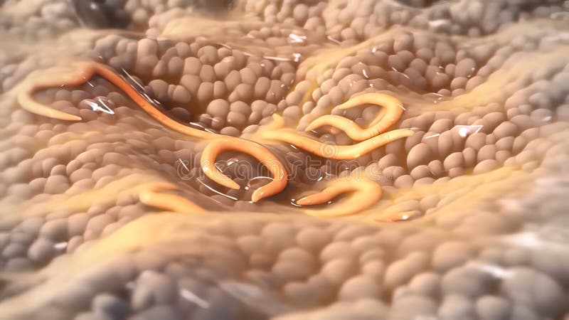 Planaria Flatworm Under Microscope View Stock Illustration ...