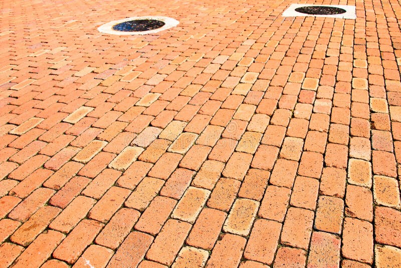 Plancher de brique rouge photo stock. Image du objets - 84978652
