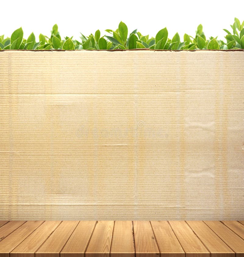 Mur En Carton Et Bas De Papier Brun Au Sol Photo stock - Image du carte ...