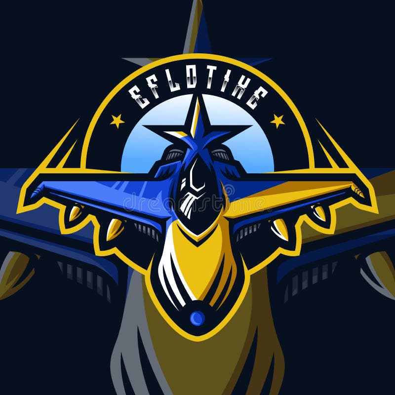Plane Mascot Gaming Logo for Streamer Twitch,facebook,youtube Stock ...