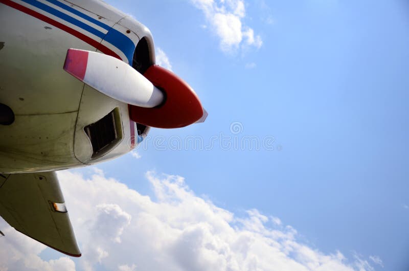 Plane on sky stock photo. Image of airplane, outdoor - 29581818