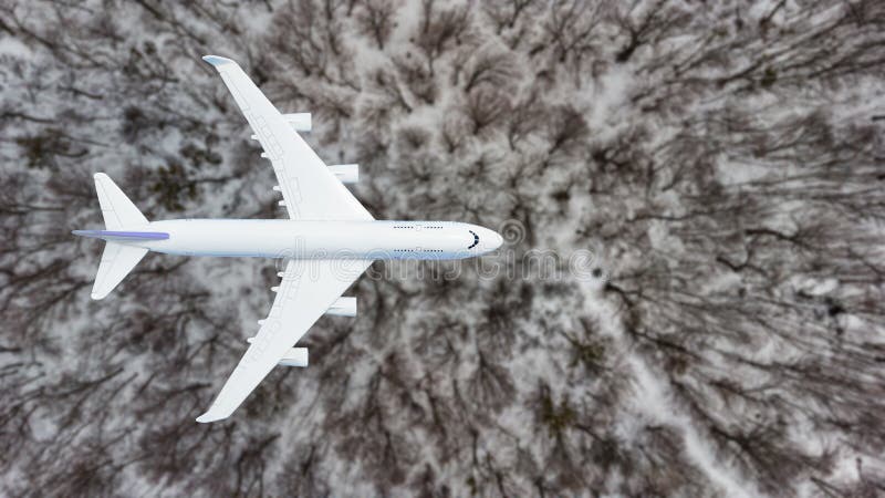 Plane Above the Ground. Aerial City View. Stock Image - Image of ...