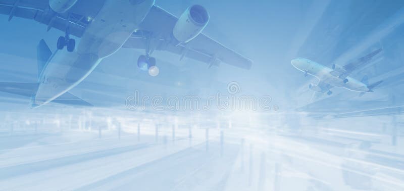 Plane on Abstract Background Stock Photo - Image of double, formed ...