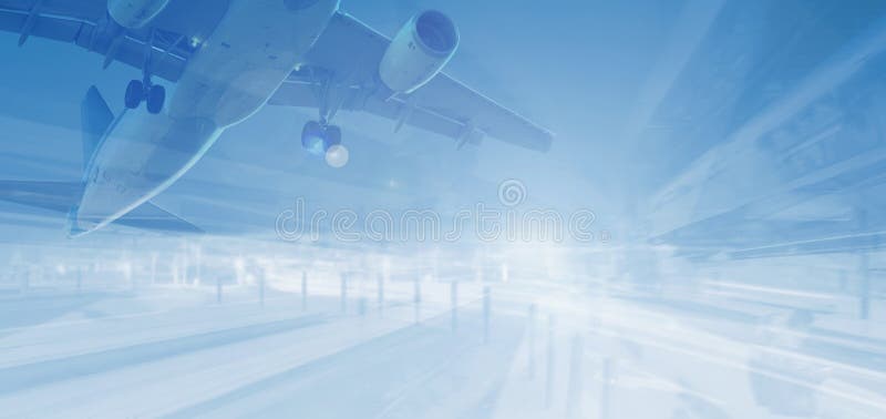 Plane on Abstract Background Stock Illustration - Illustration of plane ...
